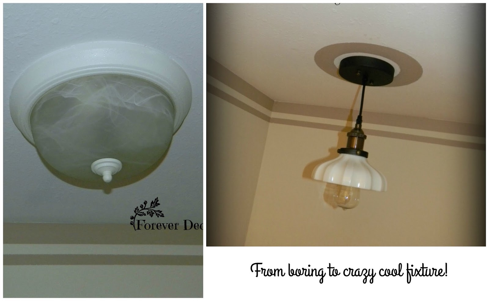 Forever Decorating!: From Boring to Crazy Cool Light Fixture