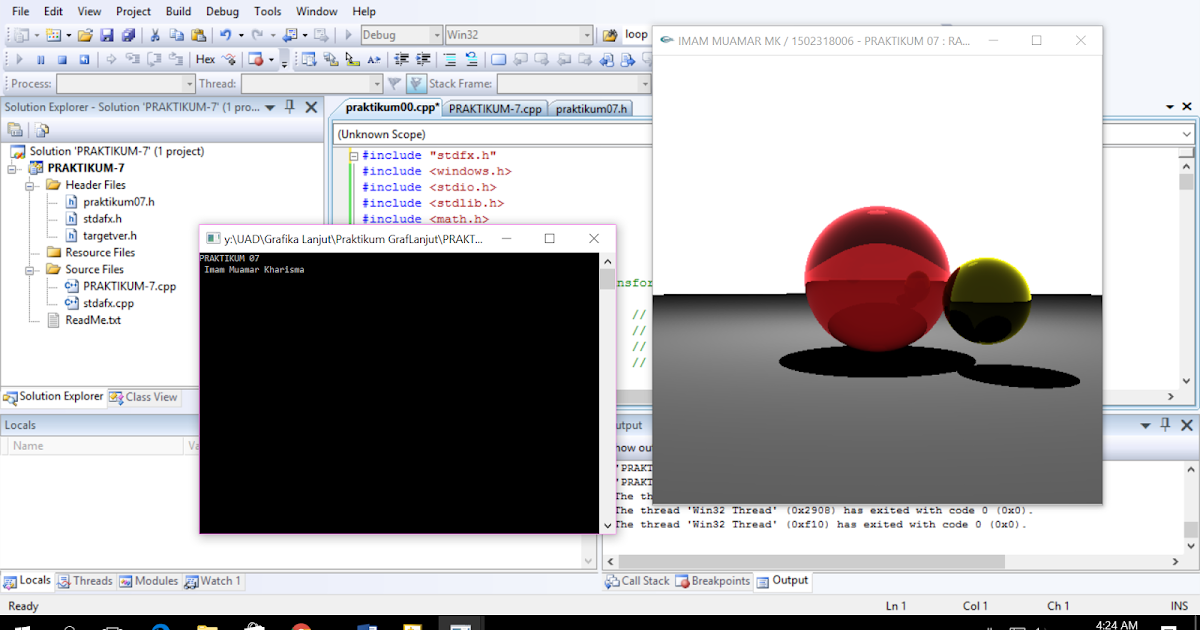 Penerapan Model Ray Tracing Pada OpenGL - Muamar Notes