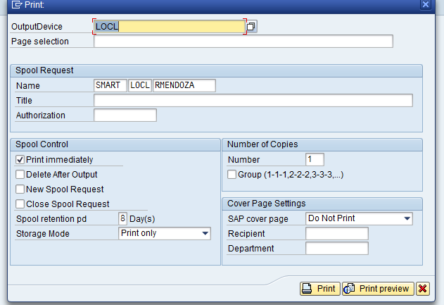 SAP SAMPLE: Passing Parameter to SAP Smartforms Part II
