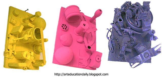 assemblage art made from throwaways | Art Education Daily