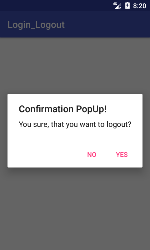 Curly Code Login And Logout Features In Android Application