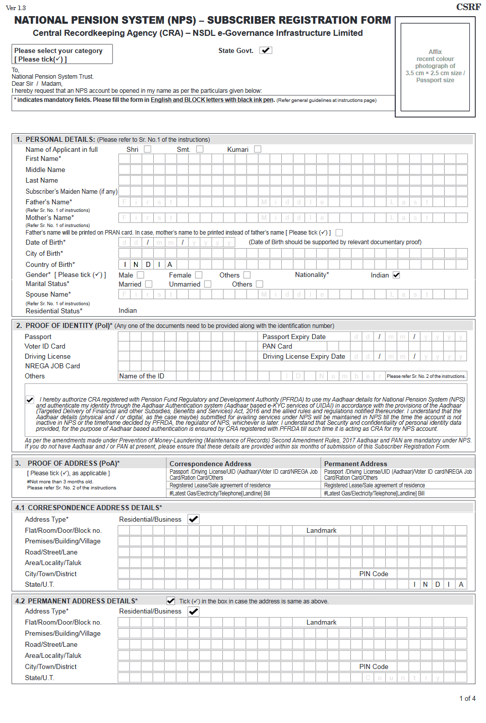 Nps Form Fillable Pdf - Printable Forms Free Online