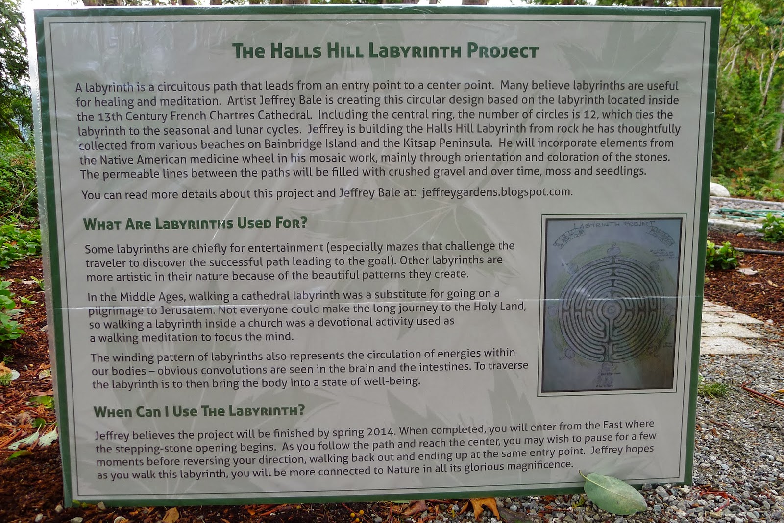 Jeffrey Bale's World of Gardens: The Hall's Hill Labyrinth Project: The ...