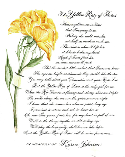 MillerLine: Yellow Rose of Texas