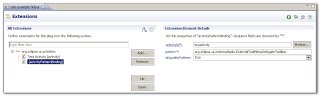 Code & Me: Hiding UI elements in RCP
