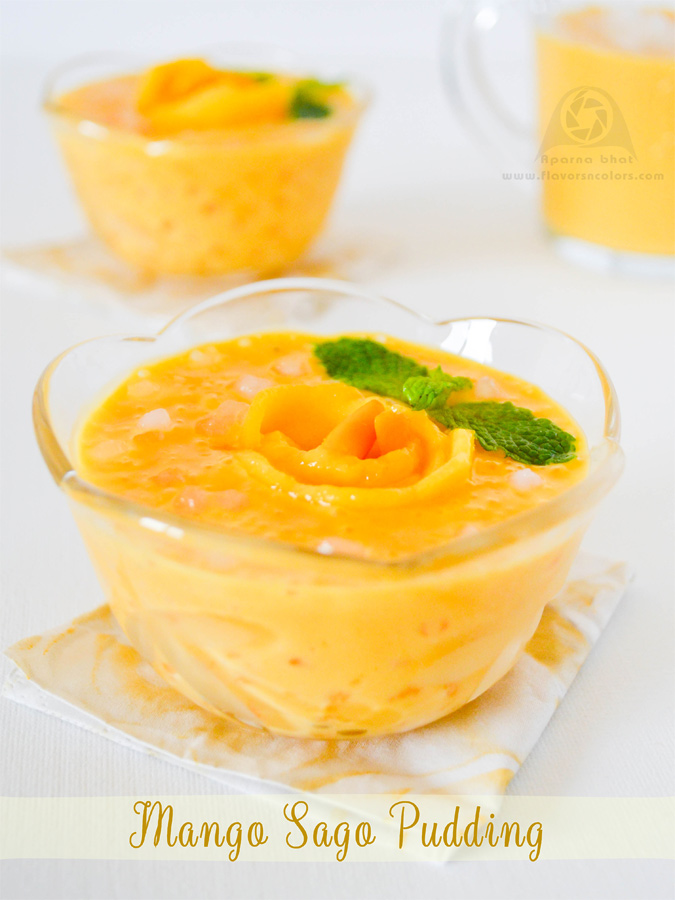 Mango Sago Pudding ~ Flavors N Colors
