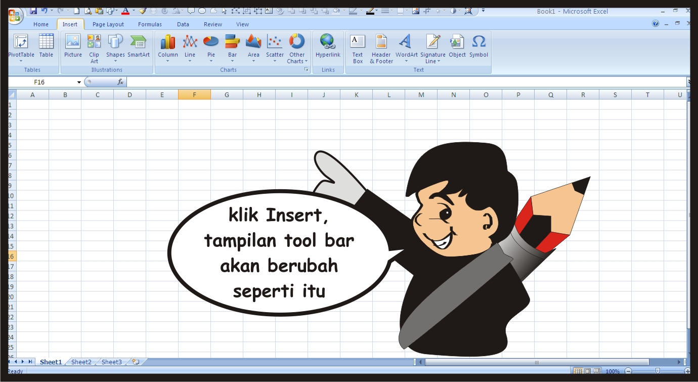 The Prinxzyllan: Tutorial Menggambar Dengan MS. EXCEL - 2