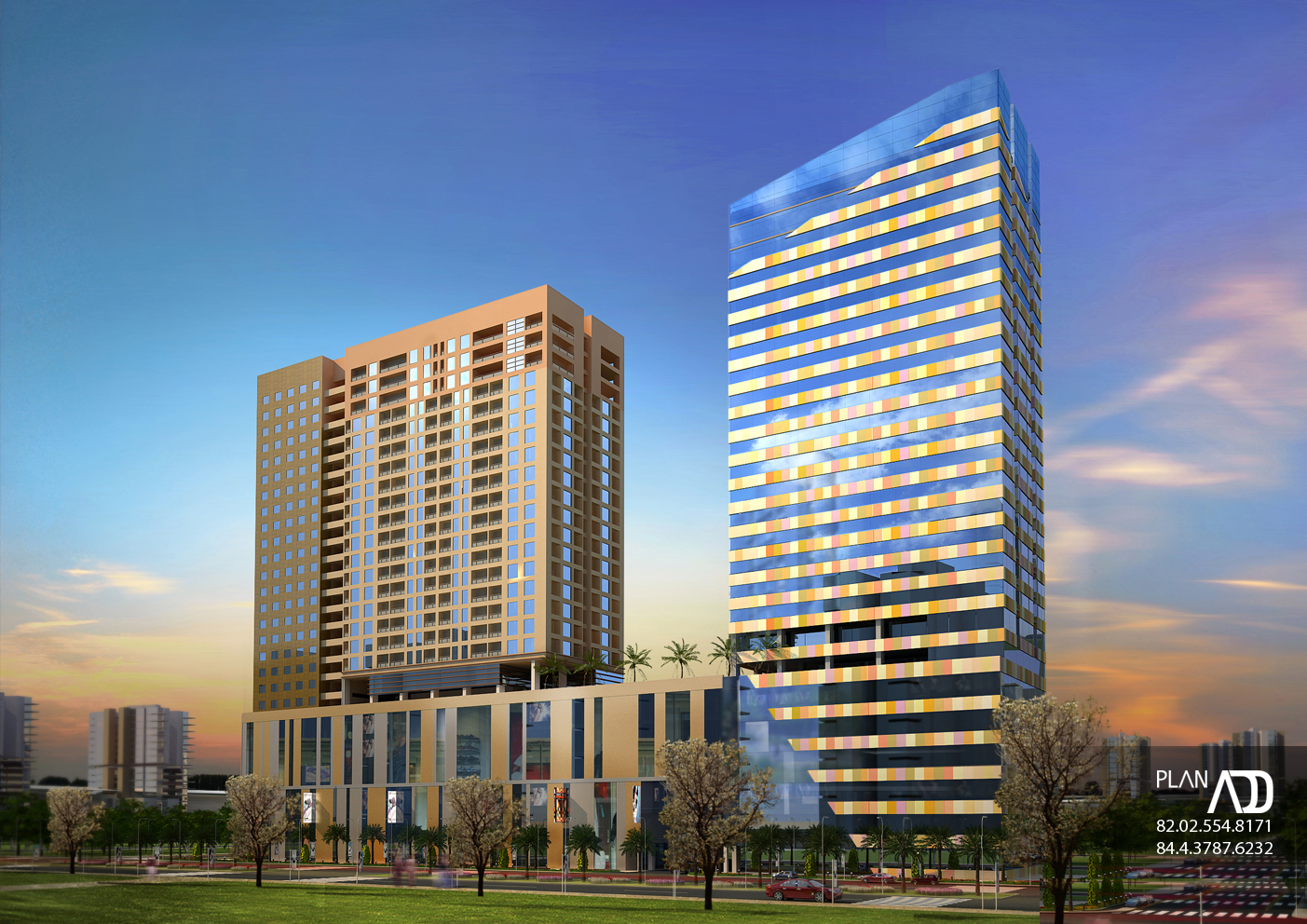 ADD 건설 Group / 플랜 애드 건축사 사무소: GOLDEN GATE TOWER