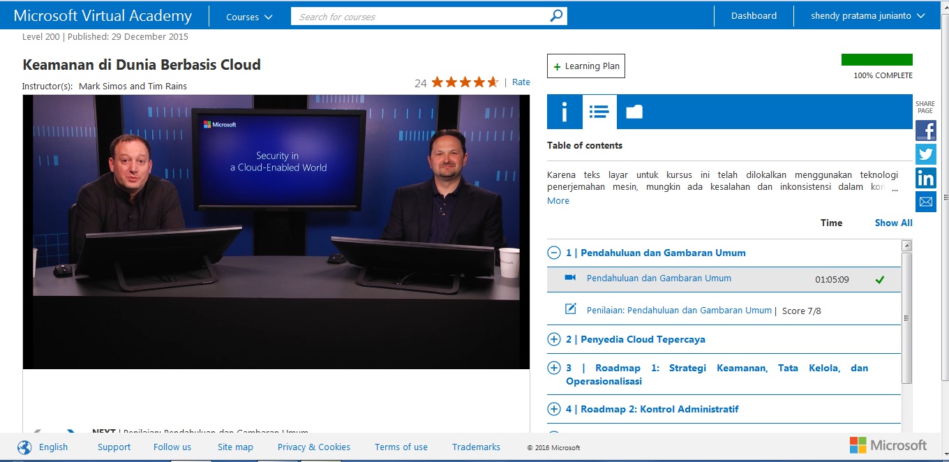 Asyiknya belajar di MVA (Microsoft Virtual Academy) | FREEDOM OF EDUCATION