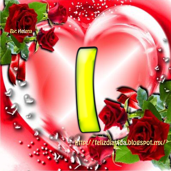 Iniciales Nombres y Más: Hermoso corazón con iniciales