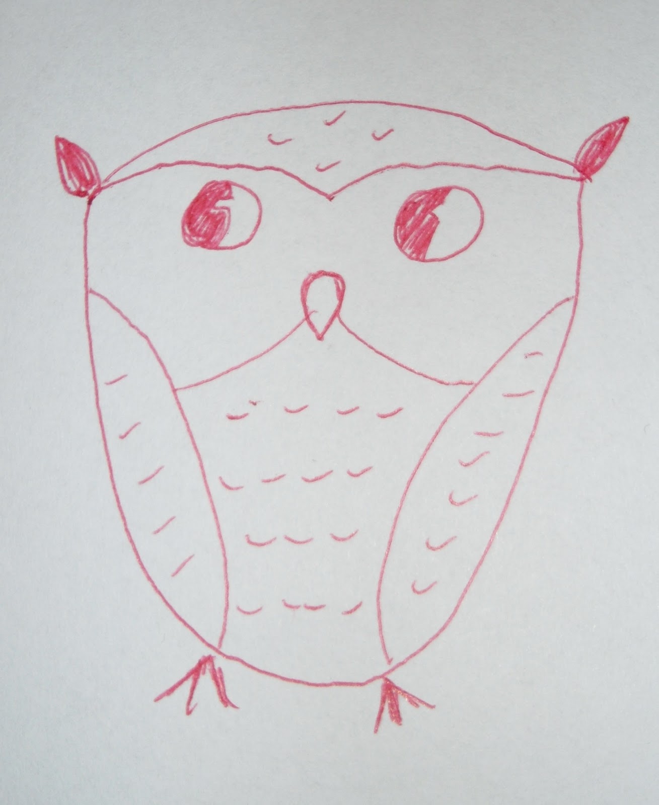 Bagolyka: Bagolykák rajzolva