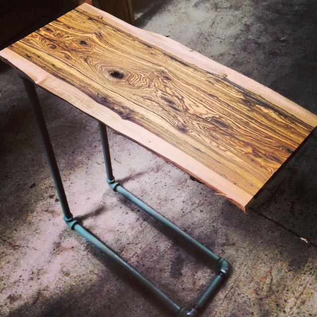 Tropical Exotic Hardwoods: Live Edge Bocote Side Table!