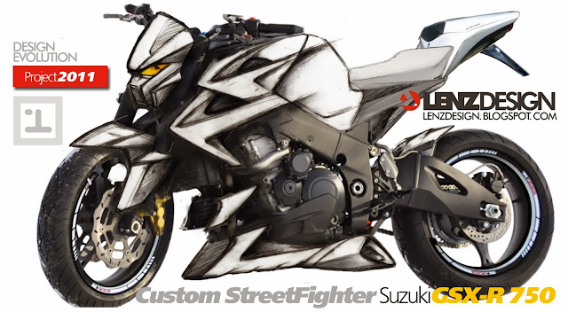 Custom Streetfighter Suzuki GSX-R by Lenzdesign