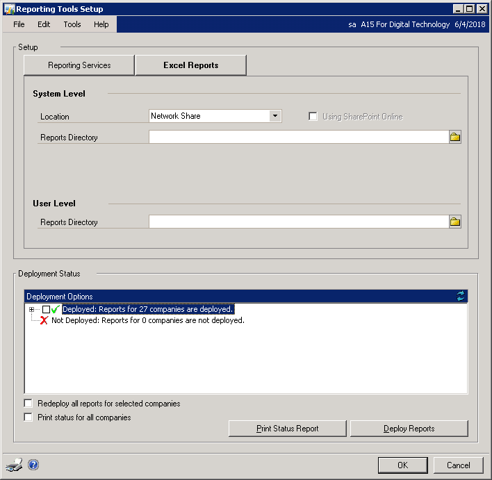 Dynamics GP: Excel Refreshable reports