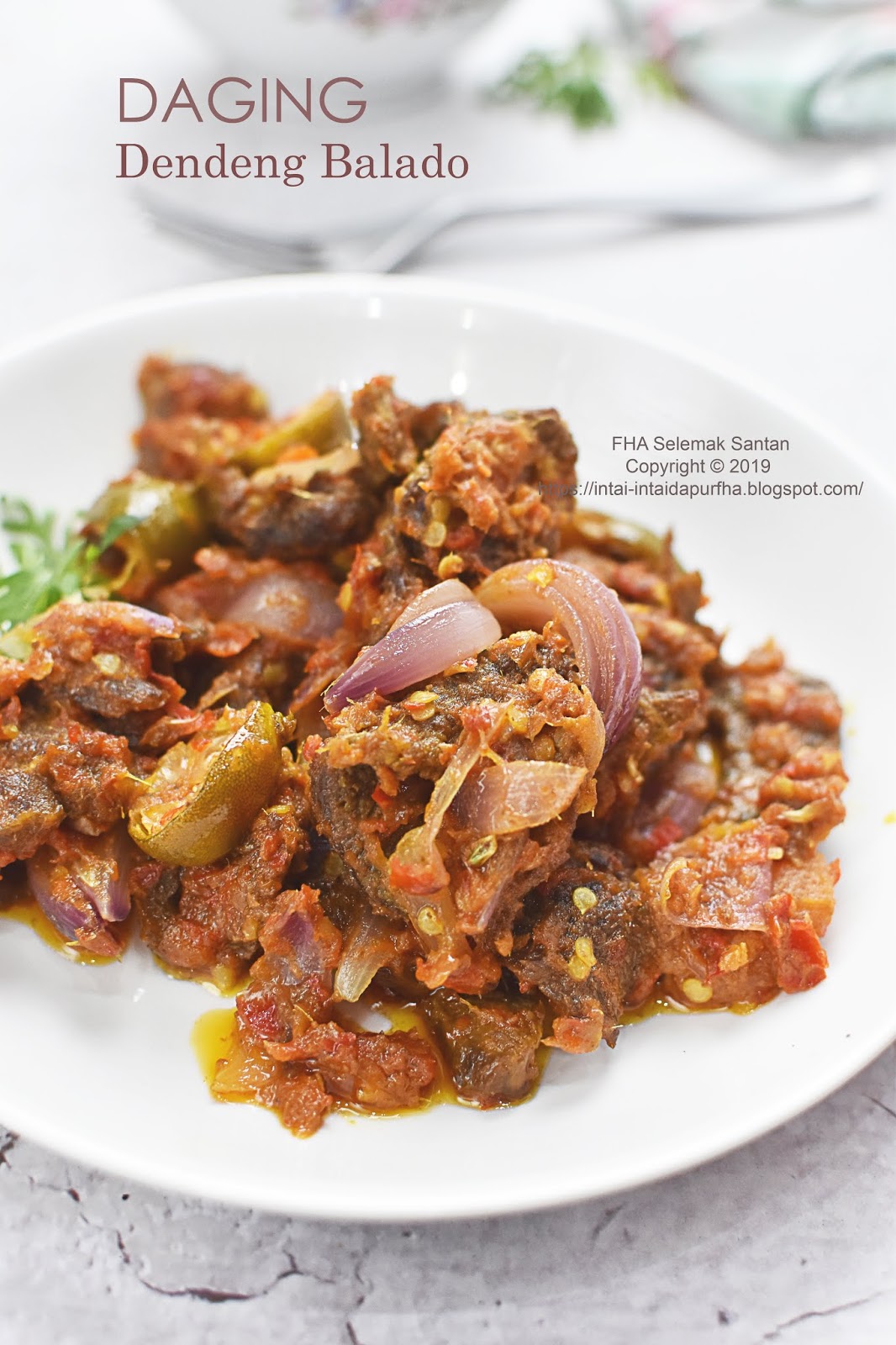 DAGING DENDENG BALADO ... sambal biar garing lagi sedap ! - FHA Selemak ...