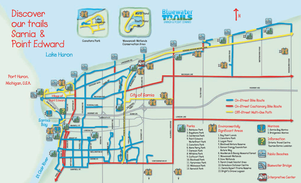 Cycling wherever the road leads me: Bluewater Trails