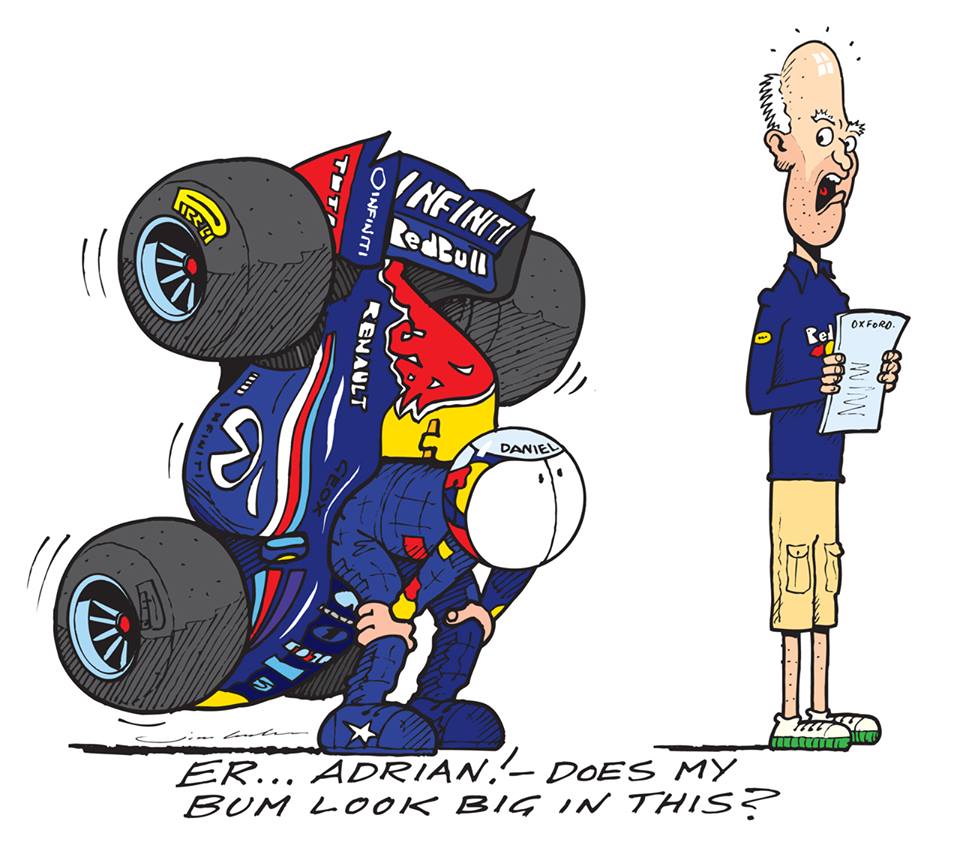 Continental Circus: Formula 1 em Cartoons: Daniel Ricciardo na Red Bull ...
