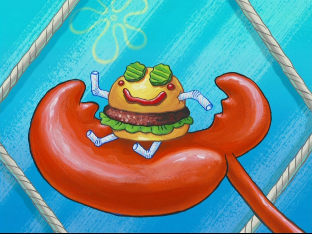 Cartoon Foods And Drinks: Spongebob - Patty Pal