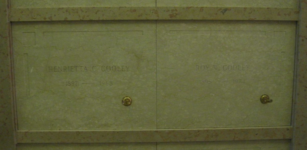 Under Every Tombstone: LET'S ALL MEET AT COOLEY'S CUPBOARD - Roy W. Cooley