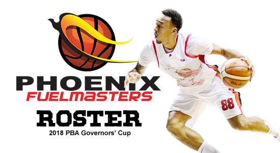LIST: Phoenix Fuelmasters Roster 2018 PBA Governors' Cup