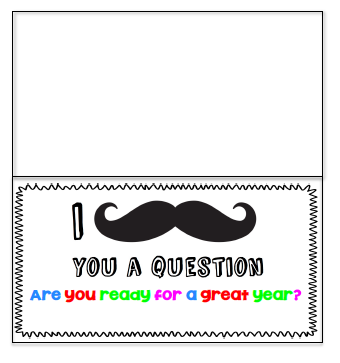 Finally in First: Mustache Gift FREEBIE