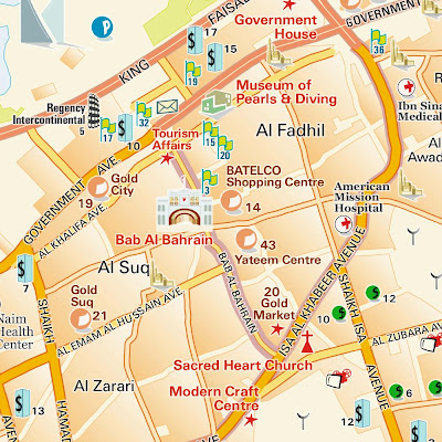 Google Map of Manama, bahrain | Bahrain