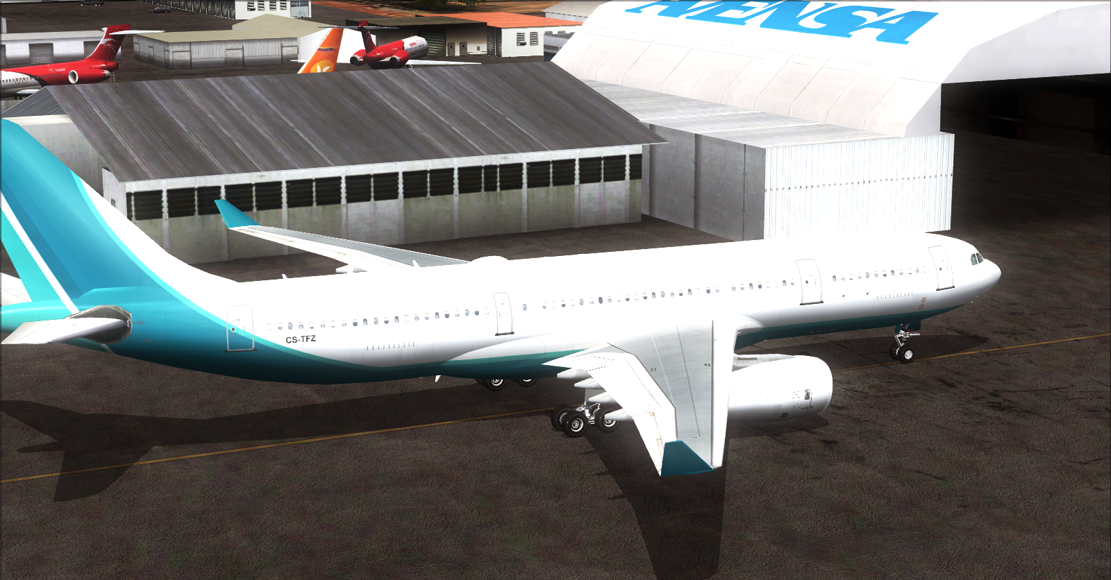 [FS2004/FSX] SMS Overland Airbus A330-200 HiFly CS-TFZ