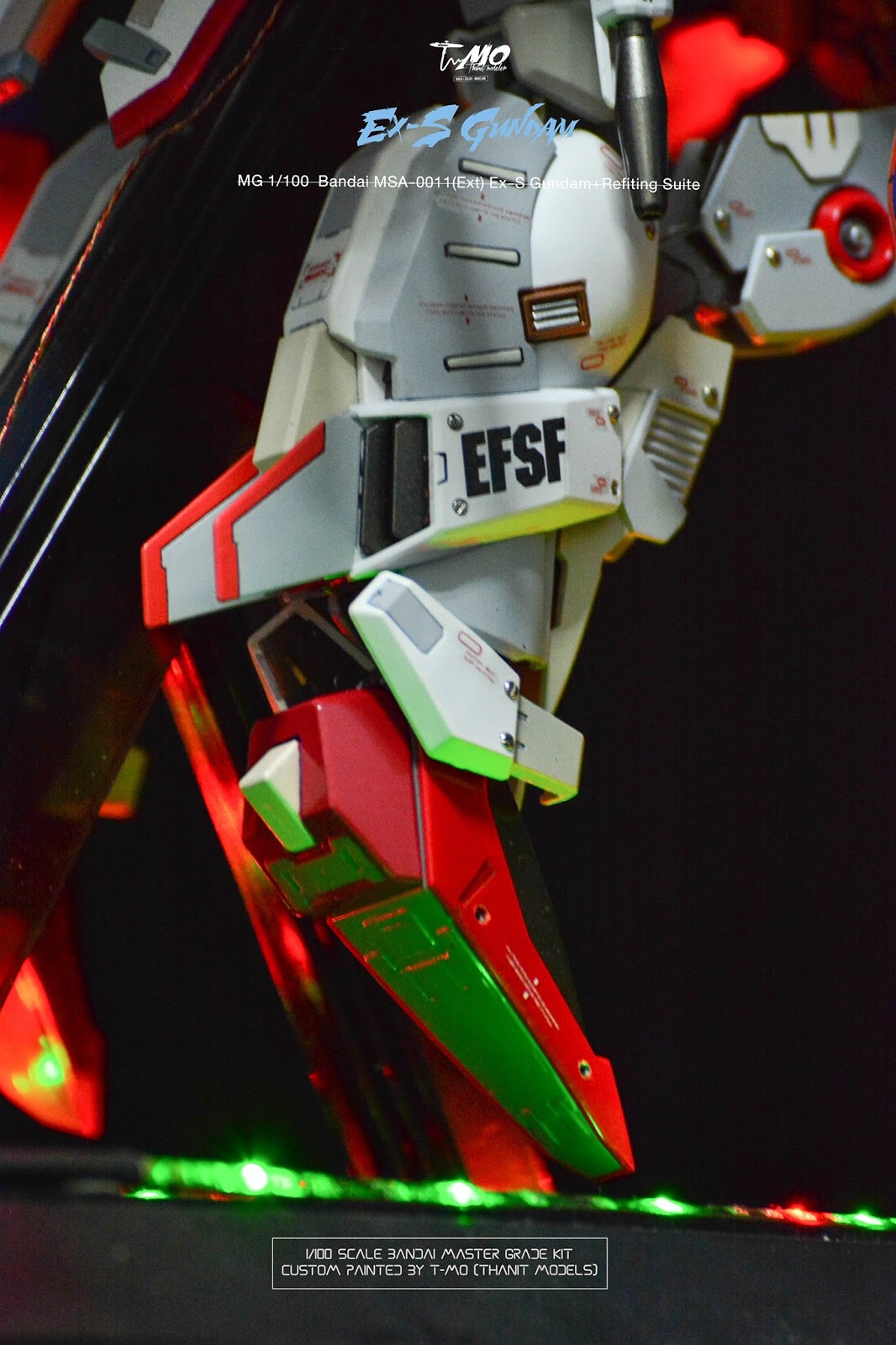 GUNDAM GUY: MG 1/100 Ex-S Gundam 'Refit Suit' - Customized Build w/ LEDs