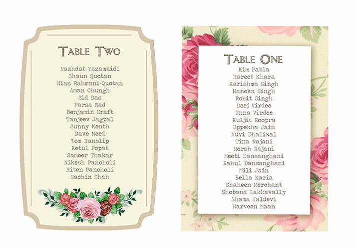 Knots and Kisses Wedding Stationery: Bespoke Wedding Table Plan Tags