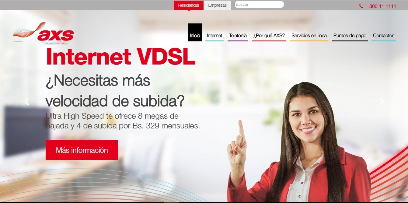 AXS Internet nueva web, Super High Speed Internet ADSL, Internet VDSL y ...