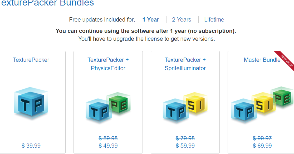 TEXTURE PACKER License, Lifetime purchase. 텍스쳐패커 라이센스 구입