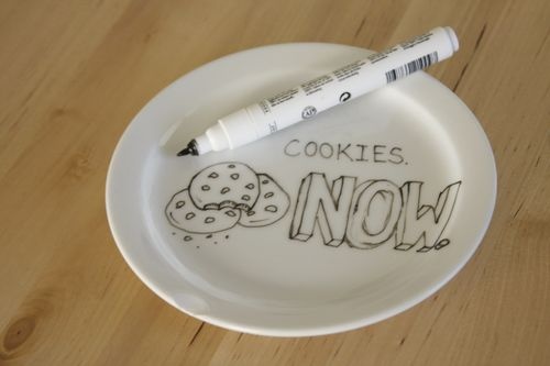 Lila: DIY: Teller bemalen