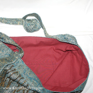 Karima's Crafts: Upcycled Scarf Bag Tutorial