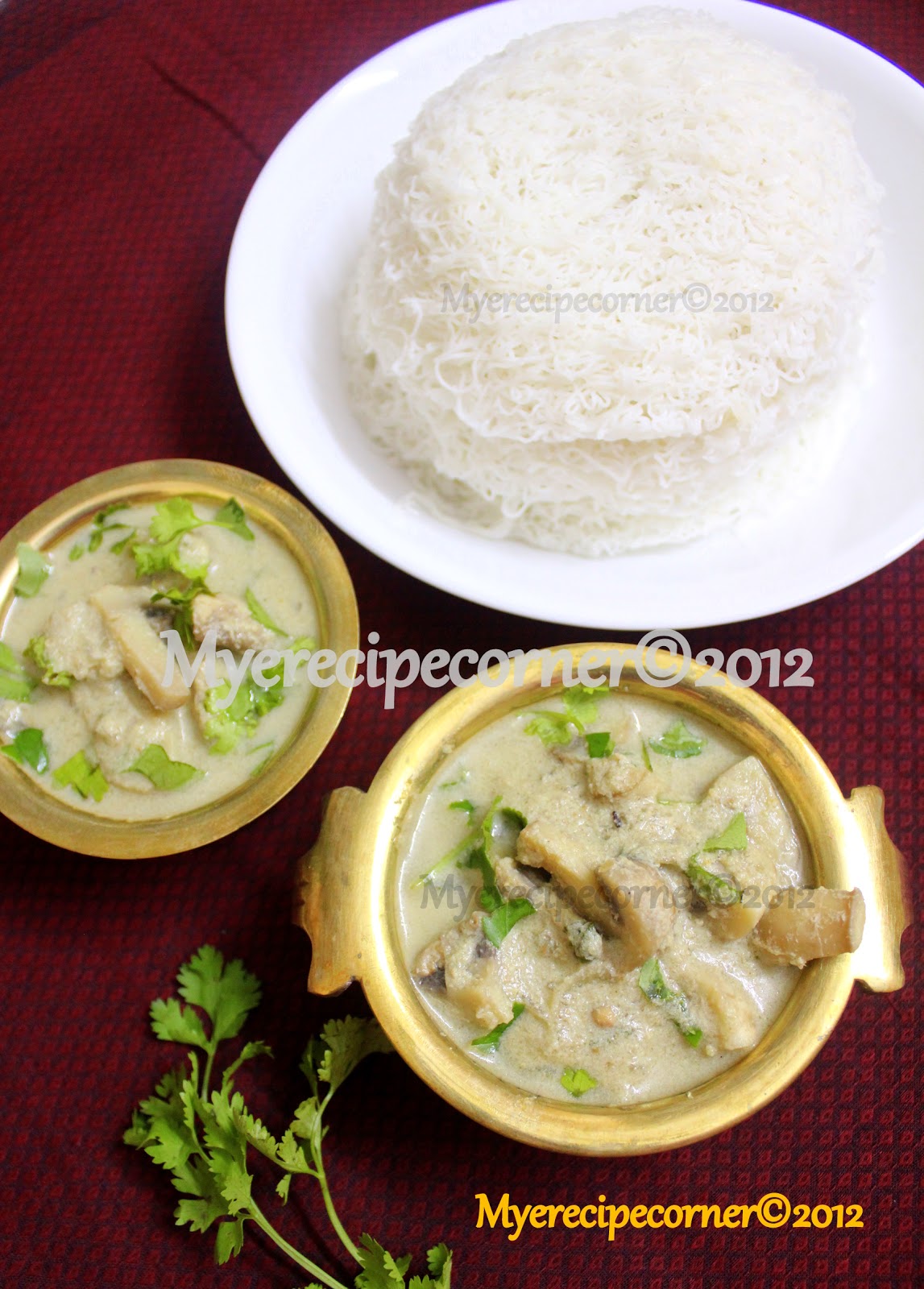 Mye's Kitchen: Vellai Kurma/ White Mushroom Korma