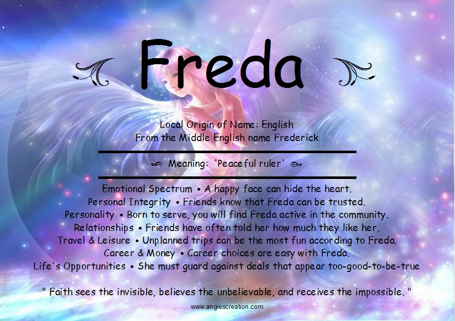 Freda | Unique Names