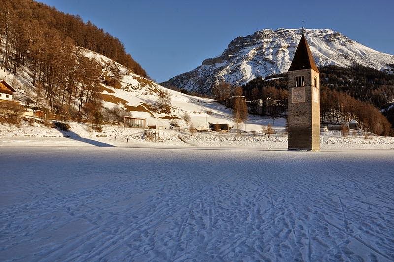 The Bell Tower of Curon, Italy
