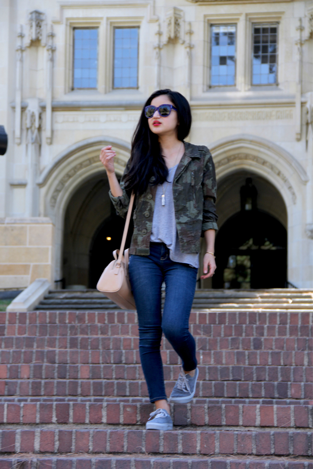 Little Miss Haute Couture: Simple Weekend Outfit // Military Jacket ...