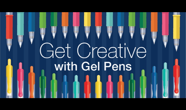 Get Creative With Gel Pens #Infographic - Visualistan