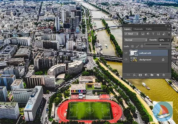 PhotoEffect: Add a Graphic Watermark to Photo in Photoshop