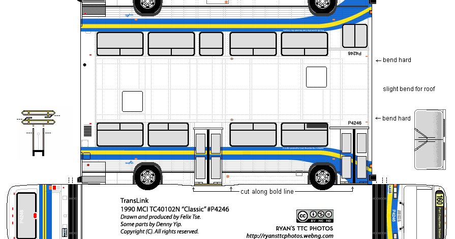 SP. Papel Modelismo: PaperBus 1990 MCI TC40102N - TransLink