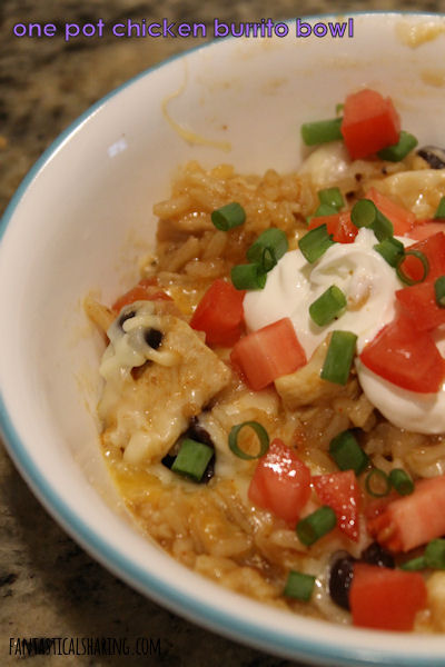 Fantastical Sharing of Recipes: One Pot Chicken Burrito Bowl