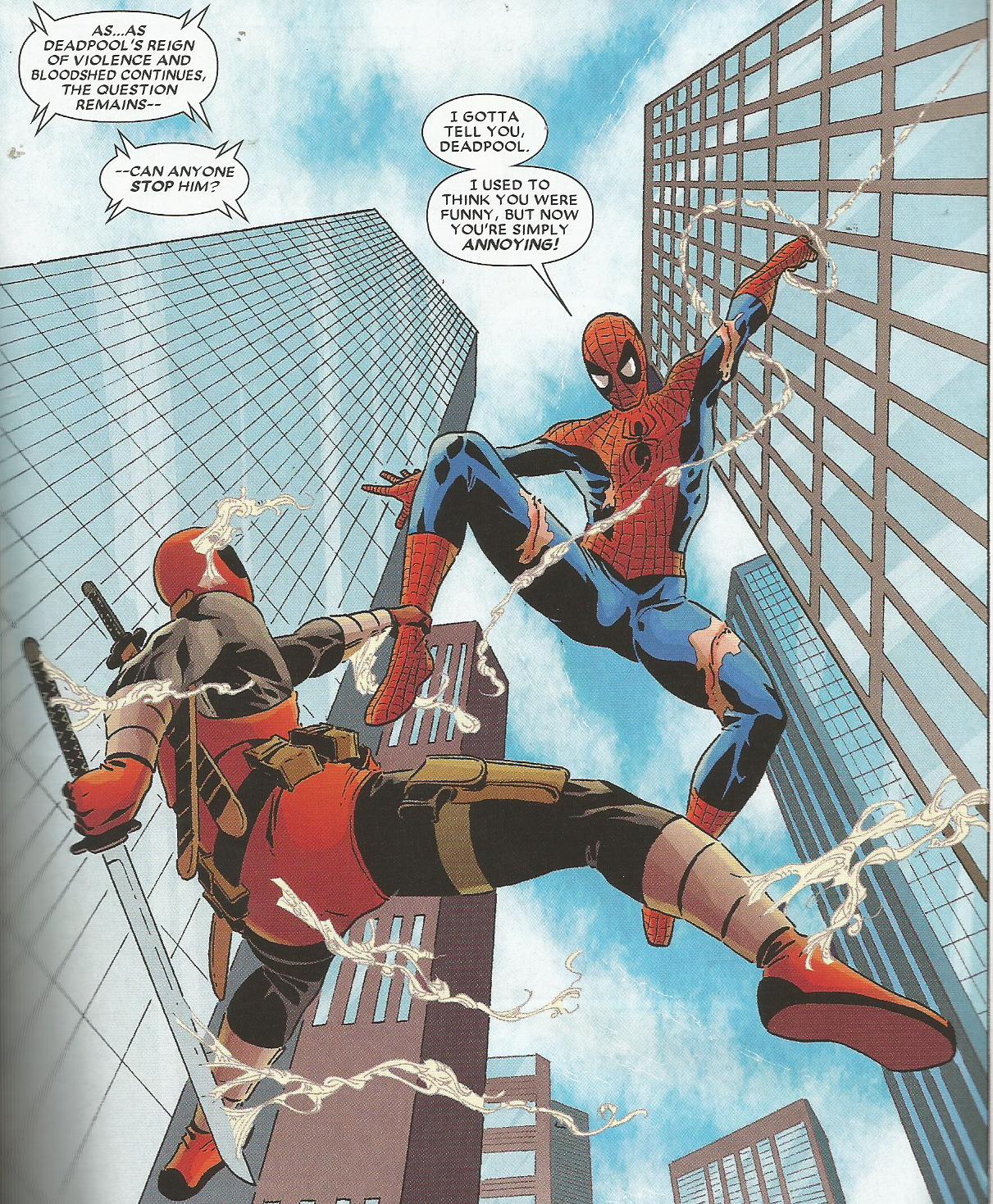 Deadpool Kills Spiderman Comic