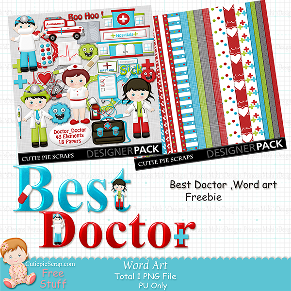Free Digital Scrapbook Kits: Doctor - Doctor Digital Scrap kit