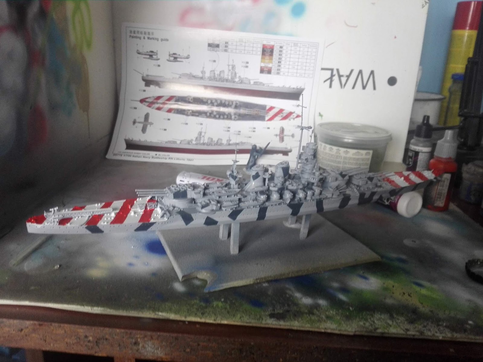 Miniature Painting Studio: Italian Navy Battleship RN Littorio 1941