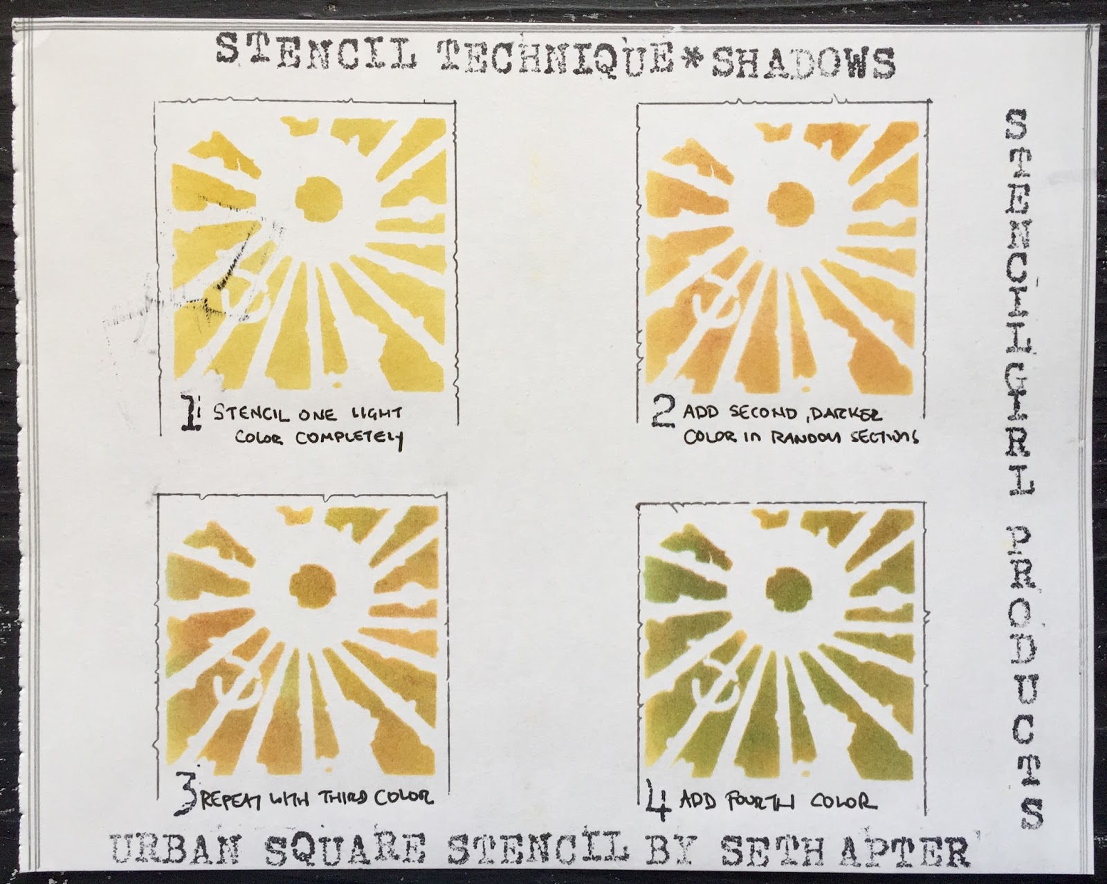 The Altered Page: Four Stencil Techniques