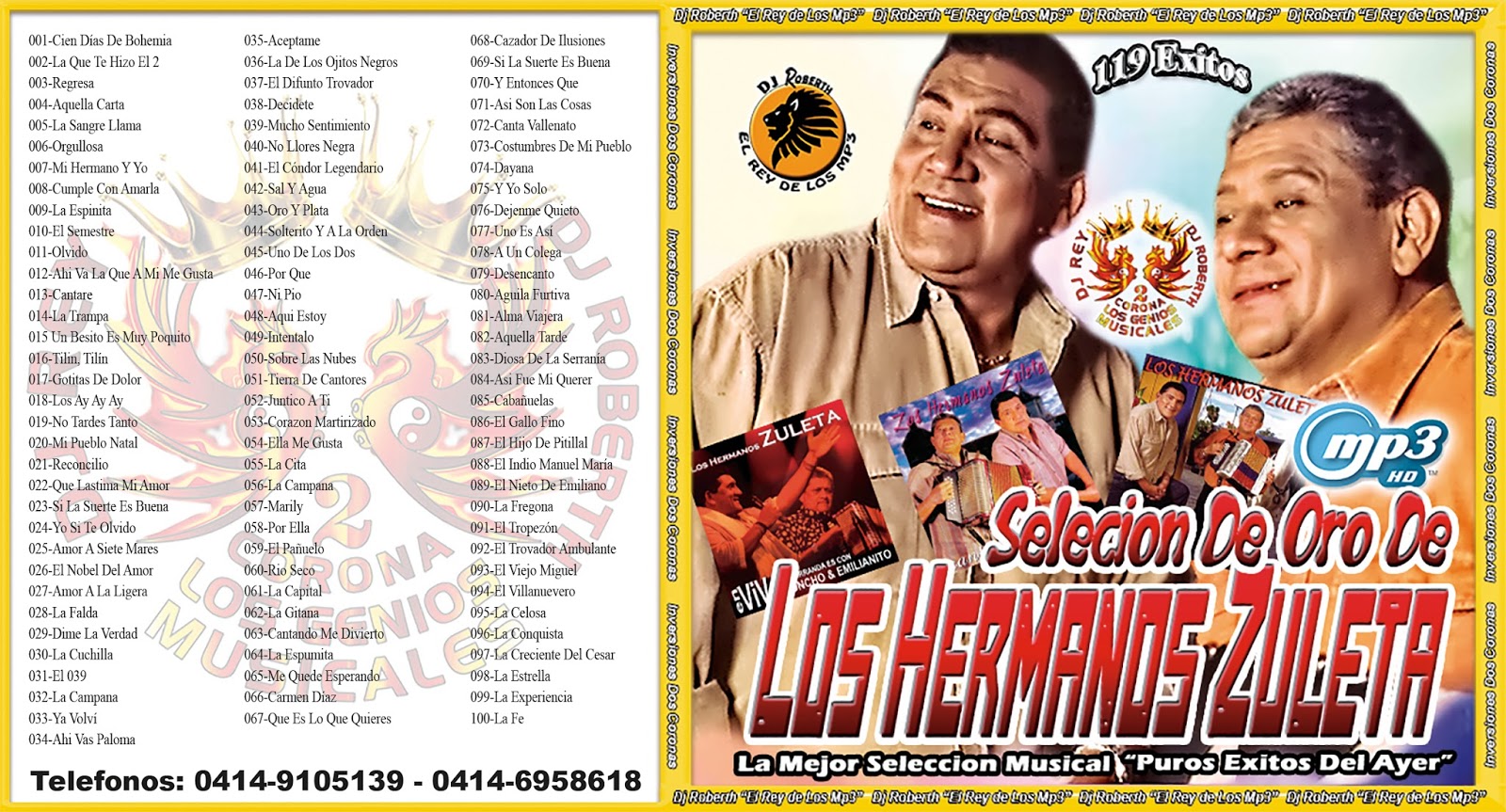Los Hermanos Zuletas (Discográfia Y Colección) - DjRoberth El Rey De ...
