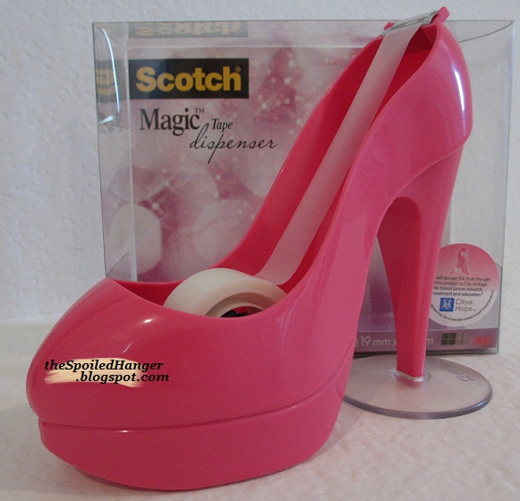 the Spoiled Hanger: Scotch Tape Dispenser - Pink Stiletto