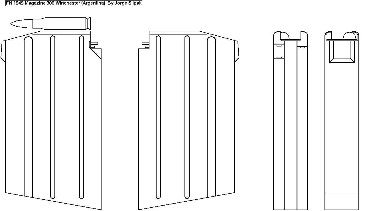 FN 49 INFANTRY RIFLE BLUEPRINTS