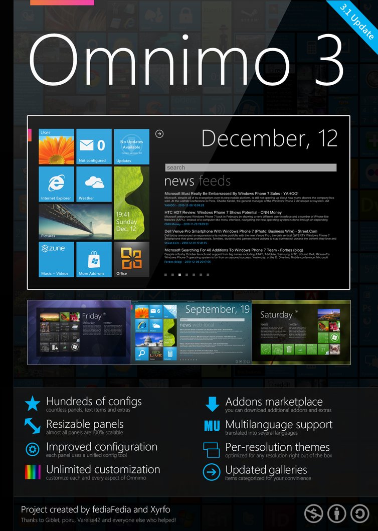 Omnimo 3.1 para rainmeter | DeskmodBrasil