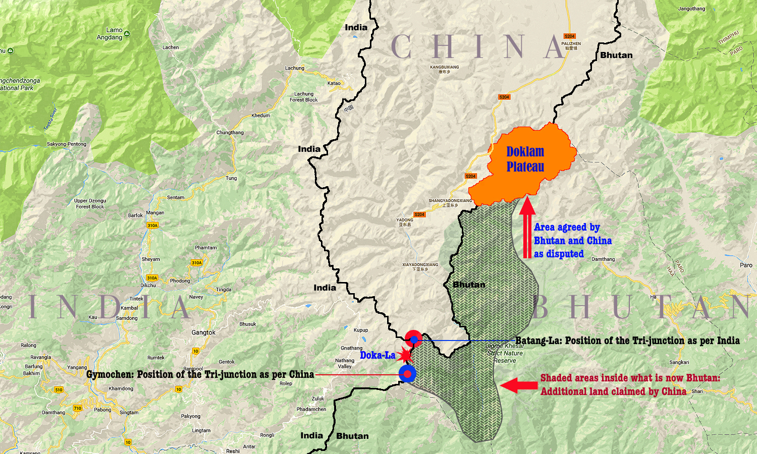 Bhutan Land Of The Thunder Dragon: Doklam Plateau And The Shifting Tri ...